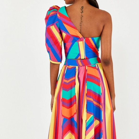 FARM Rio | Tops | Farm Rio Brunas Stripes Crop Top | Poshmark